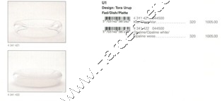 U1 KUNSTGLAS - Tora Urup, Royal Copenhagen 1999